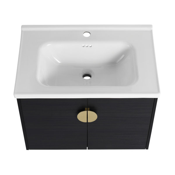 Ebern Designs Arabellah 0 Single Bathroom Vanity With Ceramic Top
